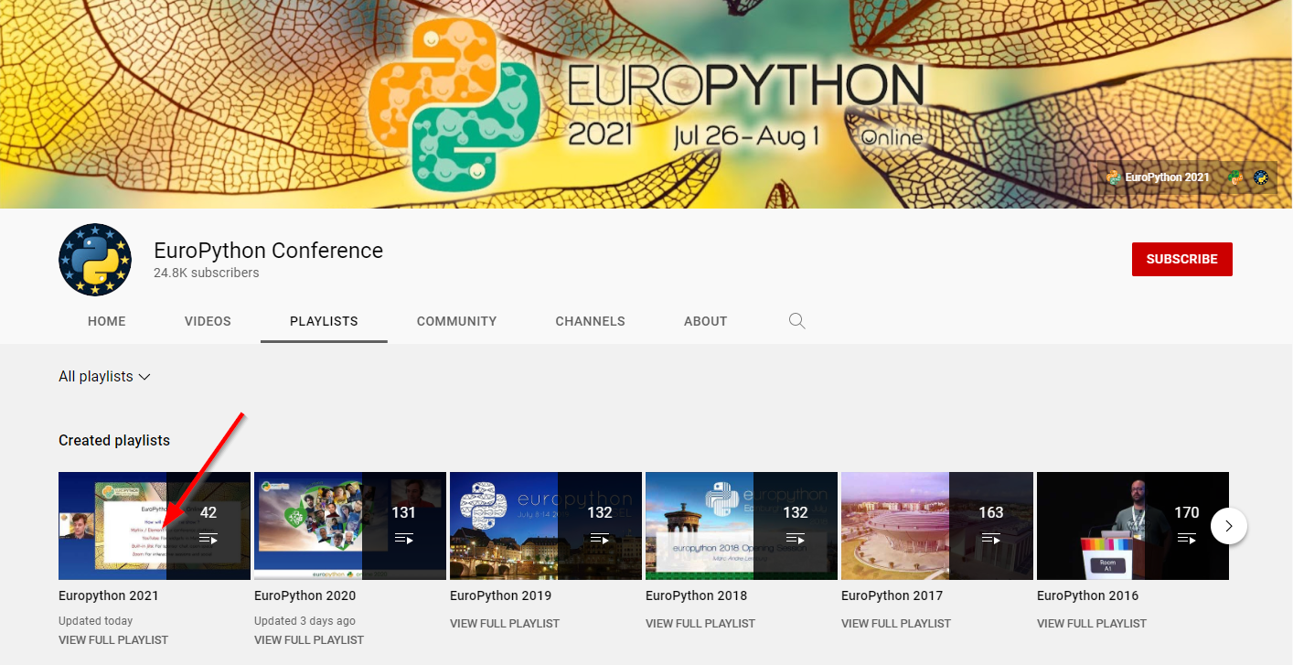 Europython 2021 Edited Videos Of The First Day Available