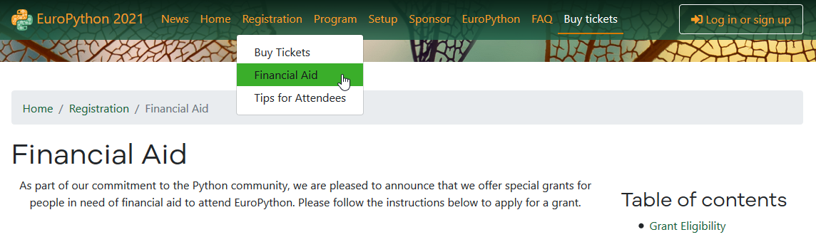 Europython 2021 Financial Aid Applications Open