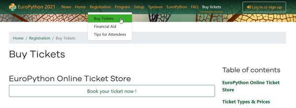 EuroPython 2021: Ticket sales started